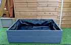 Raised Low Level Garden Pond Large Square Water Feature 90x90x27h cm ...