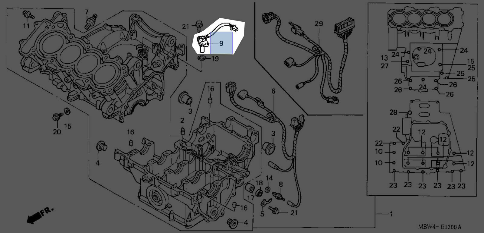 OEM GENUINE HONDA 01-06 CBR600F4i Speedo Meter Sensor 37700-MBW-J21 | eBay
