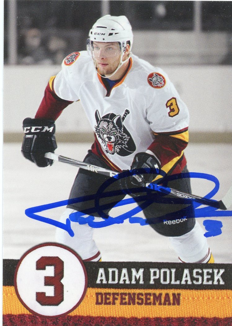 ADAM POLASEK WOLVES AUTOGRAPH AUTO 11/12 CHICAGO WOLVES *33899 | eBay