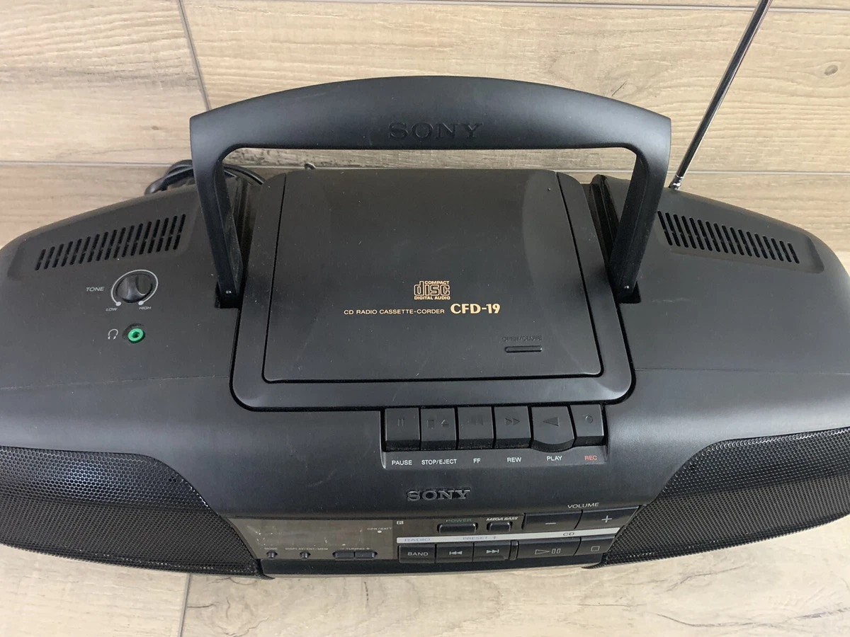Sony CFD-6 Portable CD Cassette Boombox With Radio Stereo, 58% OFF