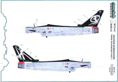 Model Maker Decals 1/48 EUROFIGHTER TYPHOON Italian AF 100th ...