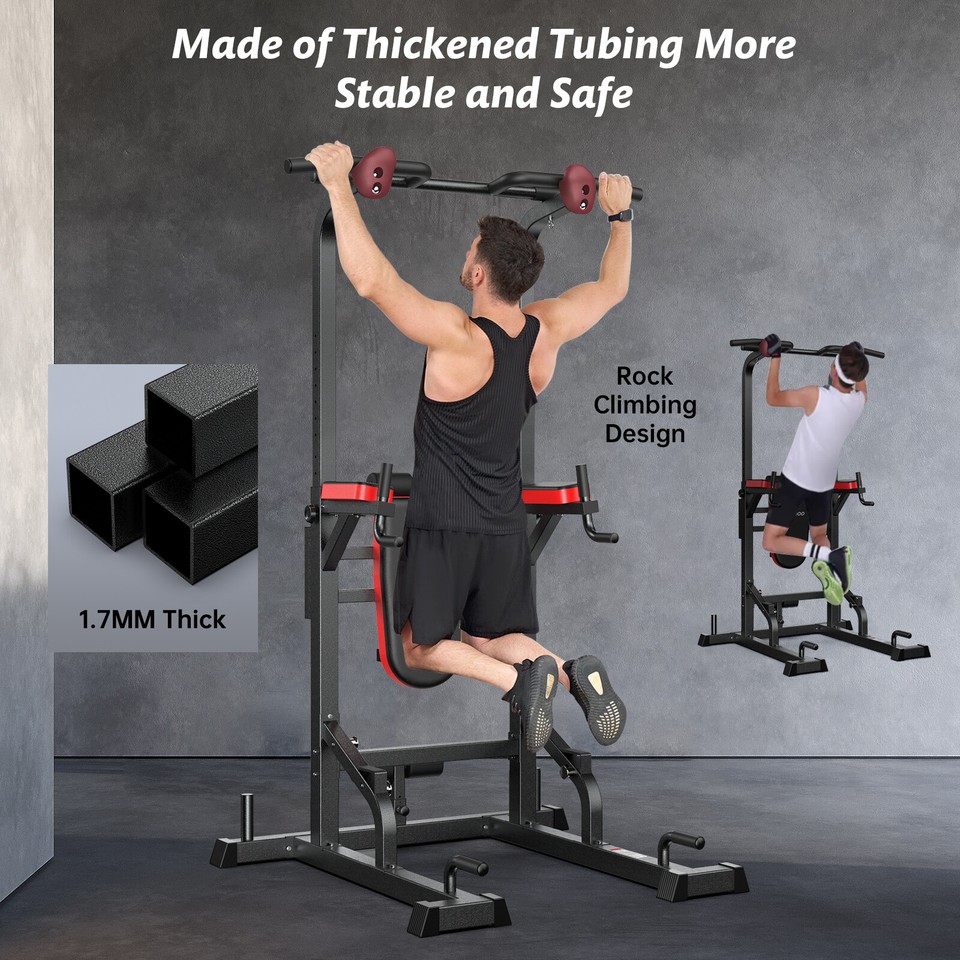 Adjustable Body Champ with Incline Bench Power Tower Dip Station Pull ...