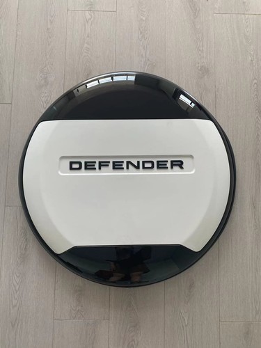 Spare Tire Wheel Cover Protector Black White ABS Fits for Defender 90 ...