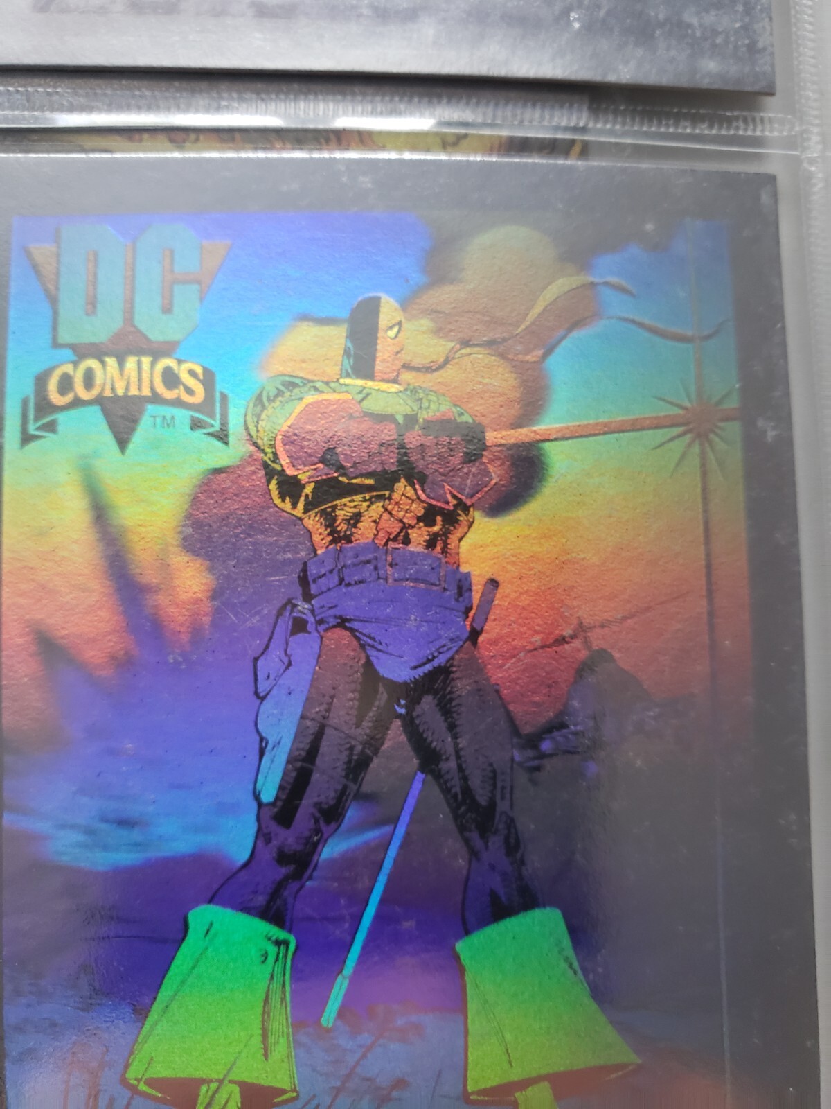 1992 IMPEL DC COMICS DEATHSTROKE THE TERMINATOR HOLOGRAM HALL OF FAME ...