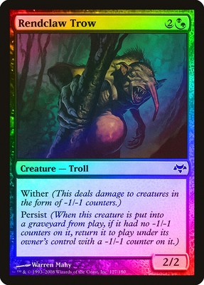 Rendclaw Trow FOIL Eventide PLD Black Green Common MAGIC MTG CARD ...