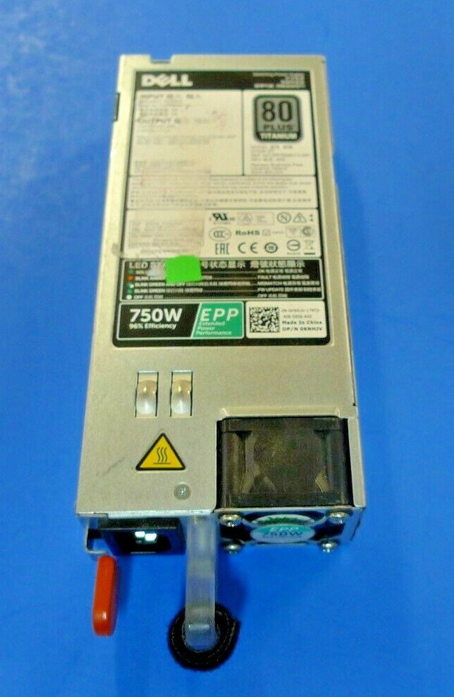 GENUINE Dell PowerEdge R630 R730 750W Titanium Power Supply D750E-S7 ...