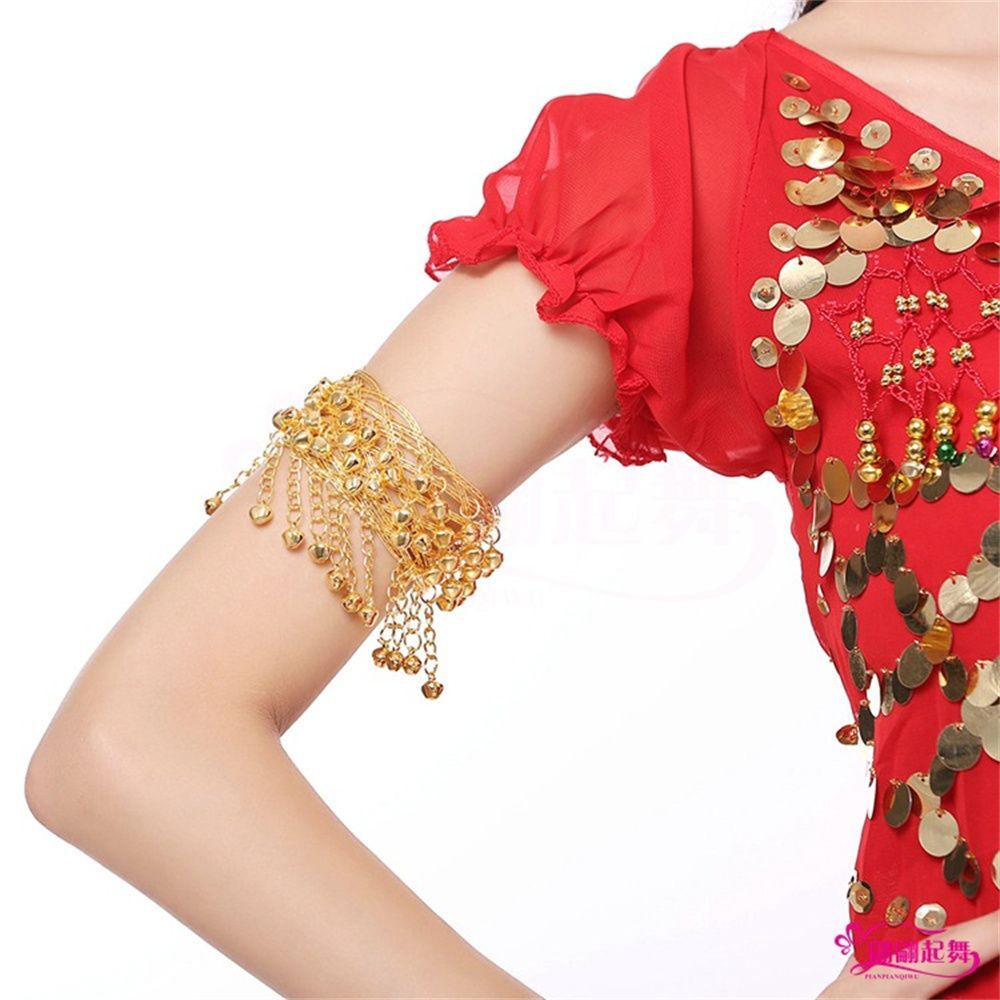 Bells Tassel Pendants Geometric Pattern Bracelets Arm Chain Upper Arm ...