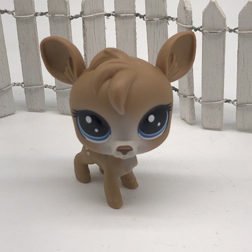 LPS Littlest Pet Shop #3 115 Deer Fawn Shreya Scrapper Light Brown Blue ...