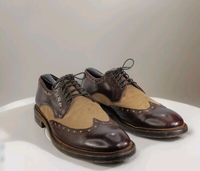 UGG COLLECTION MENS 8.5D MADE IN ITALY "RARE" LEATHER BROGUE WINGTIP ...