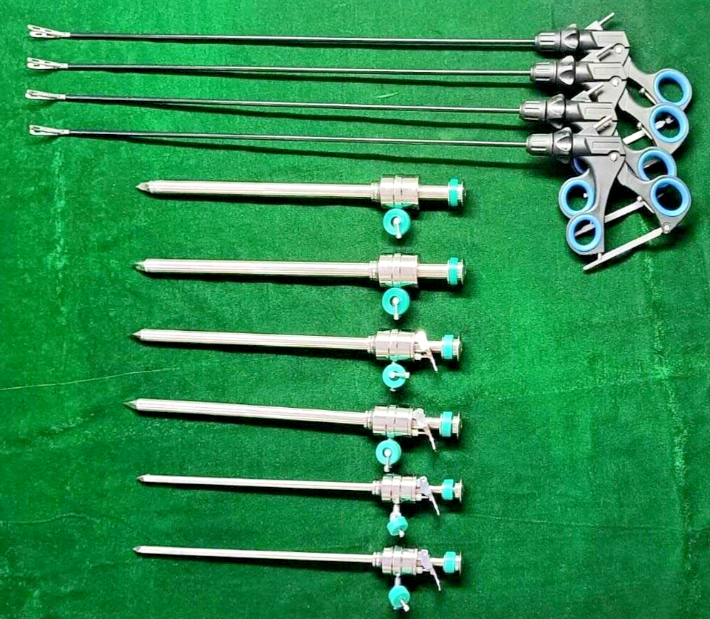 10pc Laparoscopic Long Bariatric Croce Olmi & Trocar Cannula Surgery ...