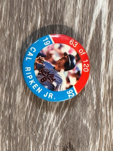 1992 Cal Ripken Jr. #62 of 120 MLB Pin back Button Red White Blue ...