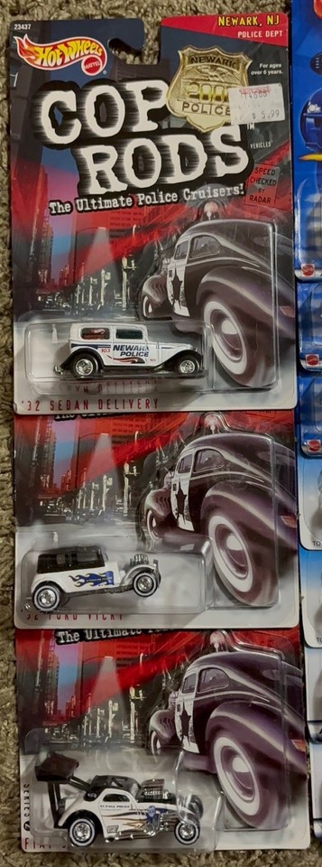 Hot Wheels Police Car Lot Of 10 Cars With Hot Wheels Cop Rods | eBay