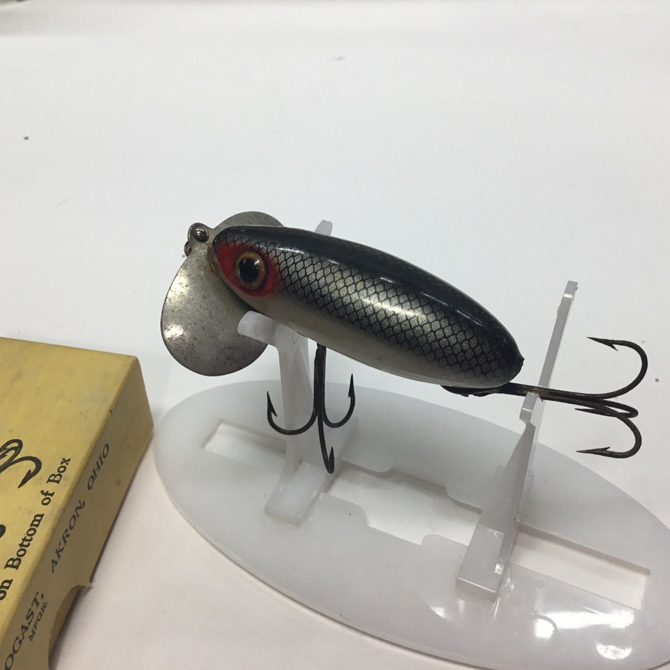 Fred Arbogast Inline Screw Jitter Bug With Box Top Water Fishing Lure ...