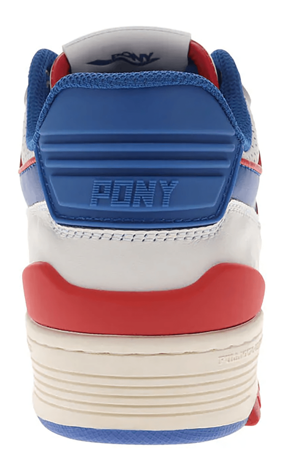 Pony Men's M100 LOW ARCHIVE [ Snow White/Royal/Red ] Basketball Shoes ...