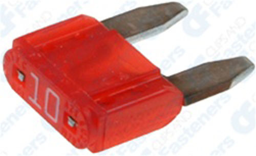 5 Mini Fuses - 10 Amps Red | eBay