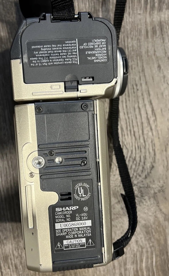 Sharp Viewcam VL-A10U 8mm Video 8 Camcorder No Charger,UNTESTED | eBay