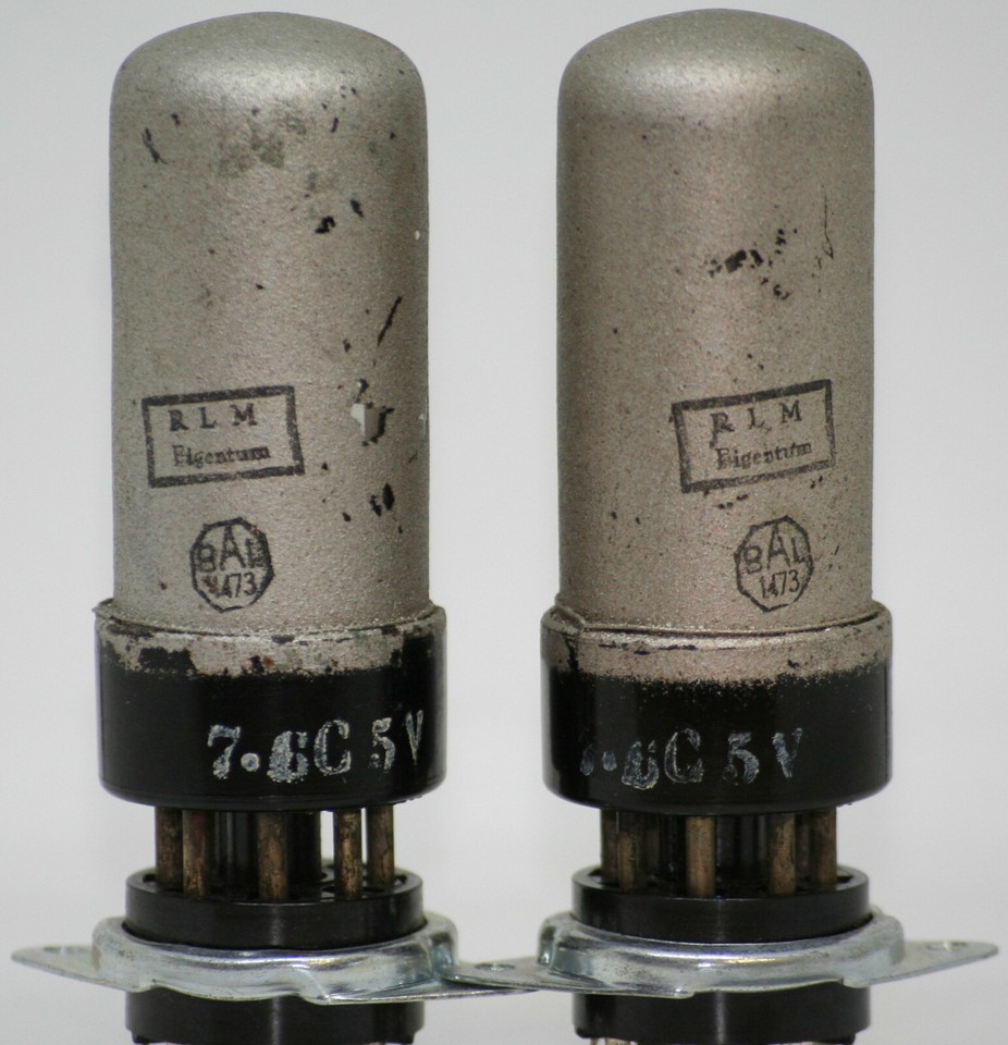 6c5 g tube pair Valvo Germany preamp tubes amplifier 6j7 6j5 l63 6sn7 ...