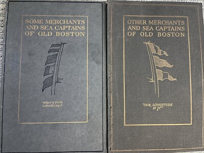 ‘Some & Other Merchants and Sea Captains of Old Boston’ 1918 2 books | eBay