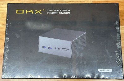 OKX USB-C TRIPLE DISPLAY DOCKING STATION Model--U001 *NEW* | eBay