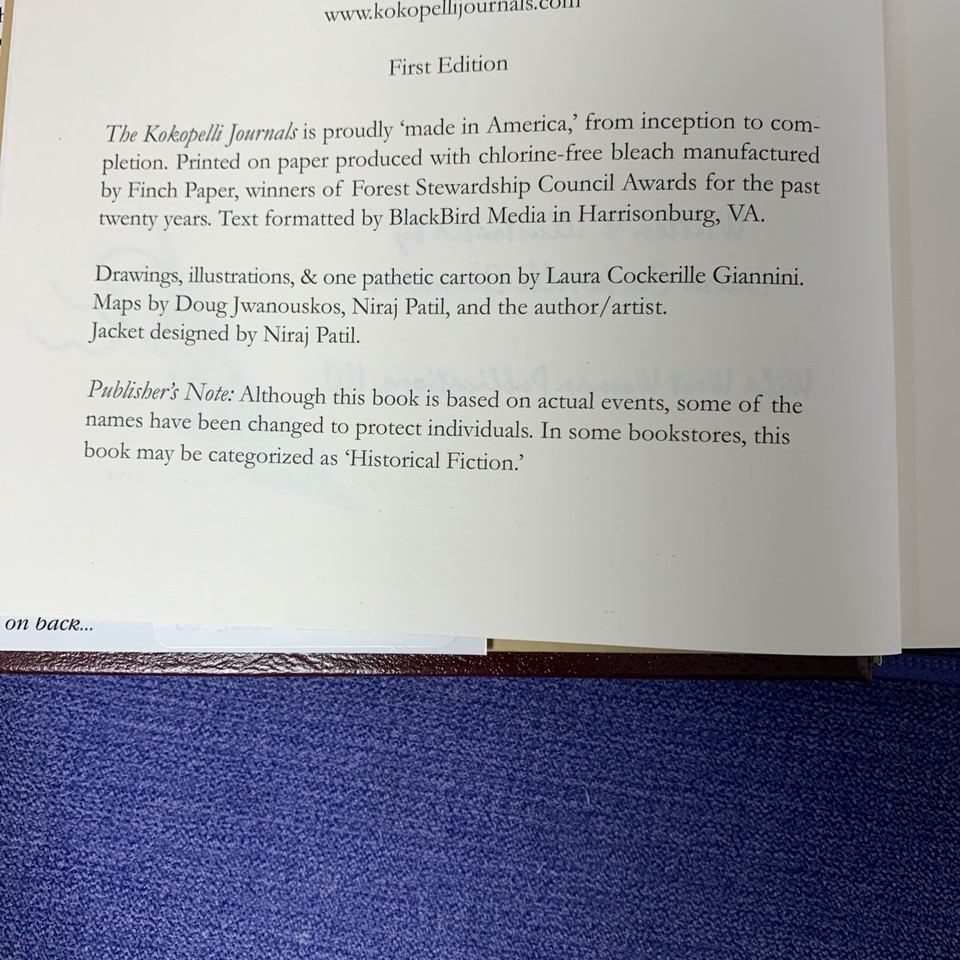 The Kokopelli Journals, 1st Edition - Laura Cockerille Giannini SIGNED ...