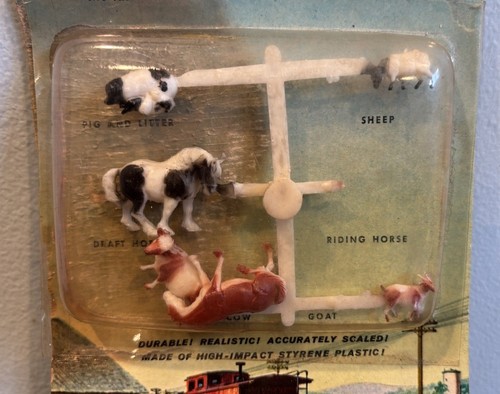 VTG Revell Authentic Scale Accessories Barnyard Animals HO Scale Bubble ...