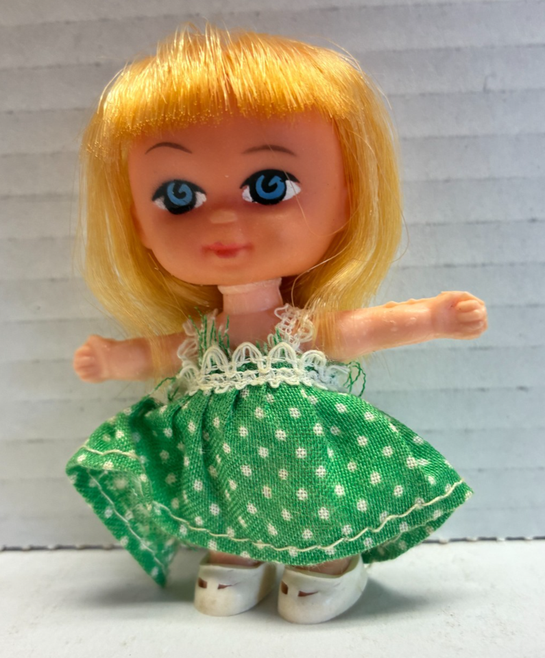 C1 VTG Lot of 3 Dolls Trikey Triddle/Blonde Liddle Kiddle/Clone Kiddle ...