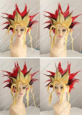 Anime Cos Yu Gi Oh Yugi Muto Cosplay Short Mix Wig Party Costume Wigs ...
