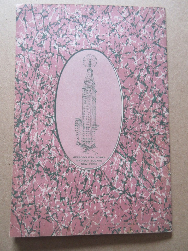 DYSKINESIA Metropolitan Life Insurance Metlife Brochure VINTAGE 1926 | eBay