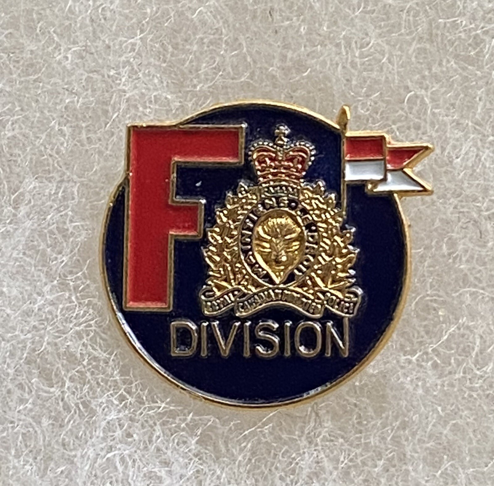 RCMP GRC Royal Canadian Mounted Police F DIVISION Lapel Pin | eBay