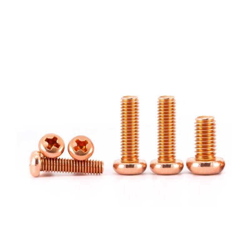 3pcs 10#32 Copper Phillips Screws Cross Socket Round Head Screw Machine ...