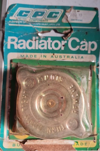 CPC Radiator Cap No. 520 13 Australian Made. Ford Laser Meteor Courier ...
