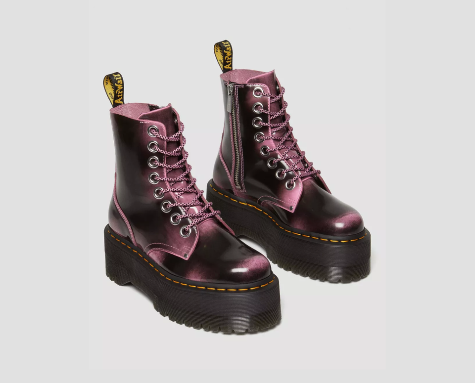 JADON MAX DISTRESSED LEATHER PLATFORMS IN FONDANT PINK MSRP$300 Vibrant ...