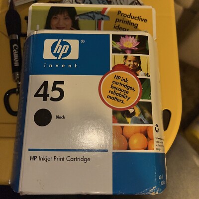 HP 45 Black Ink Cartridge New Genuine Sealed Warranty 07:2007 | eBay