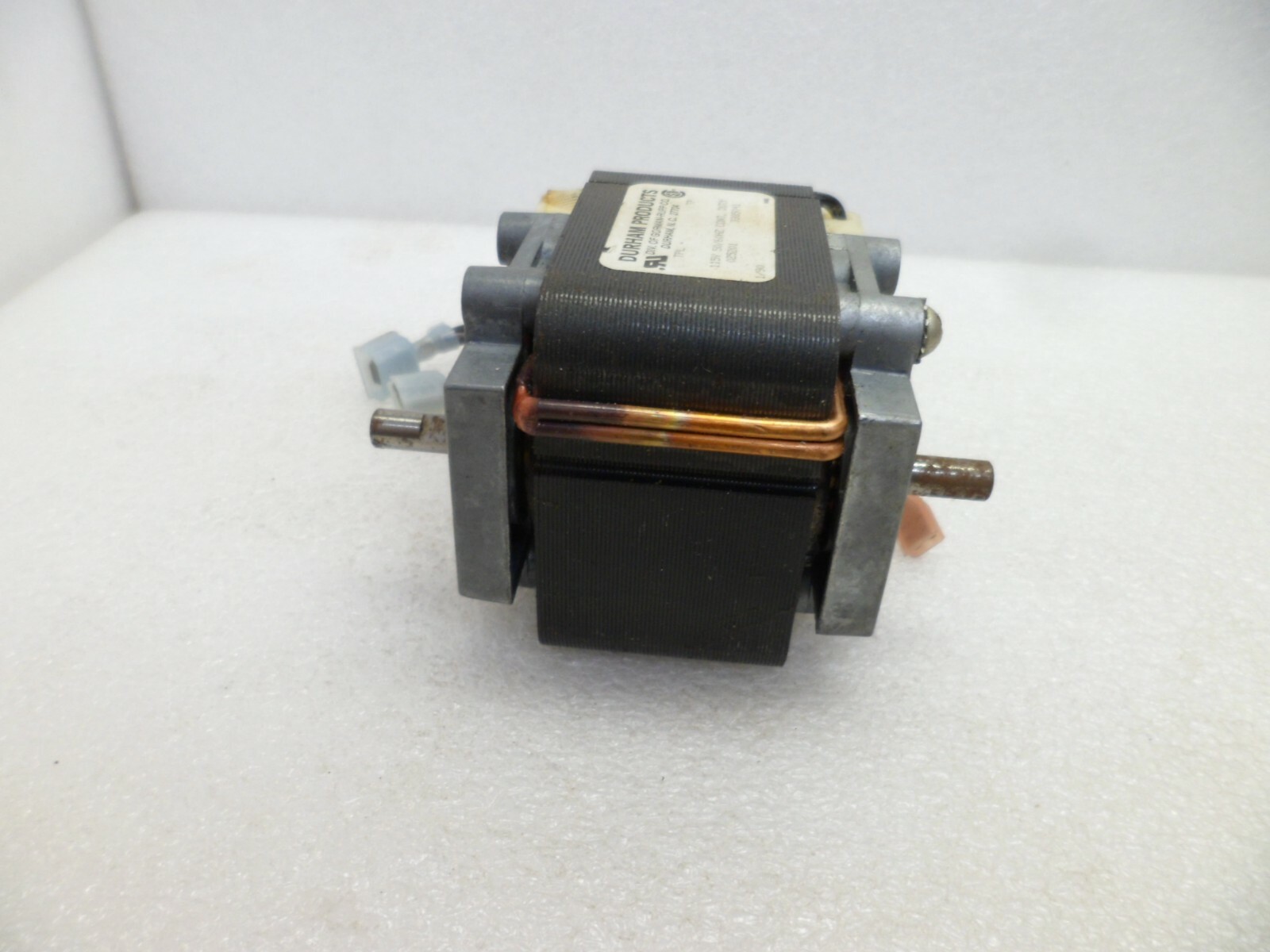 DURHAM PRODUCTS 3385041 MOTOR DOUBLE END SHAFT .250" OD 115VAC. 50/60 ...