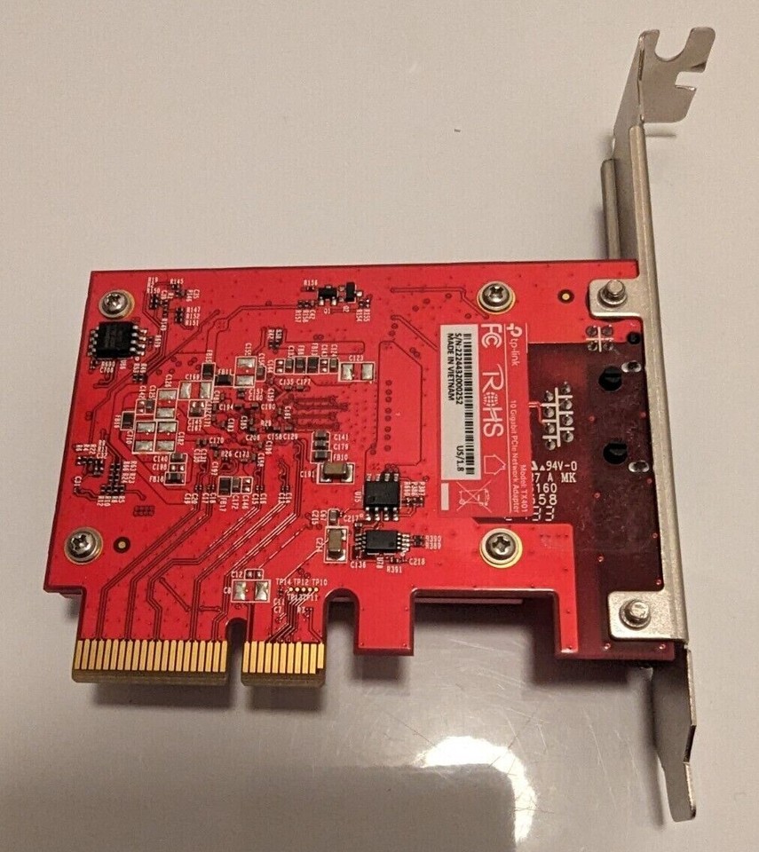 TP-LINK TX401 10 Gigabit 10G PCIe x4 10Gbps RJ45 Network Adapter ...