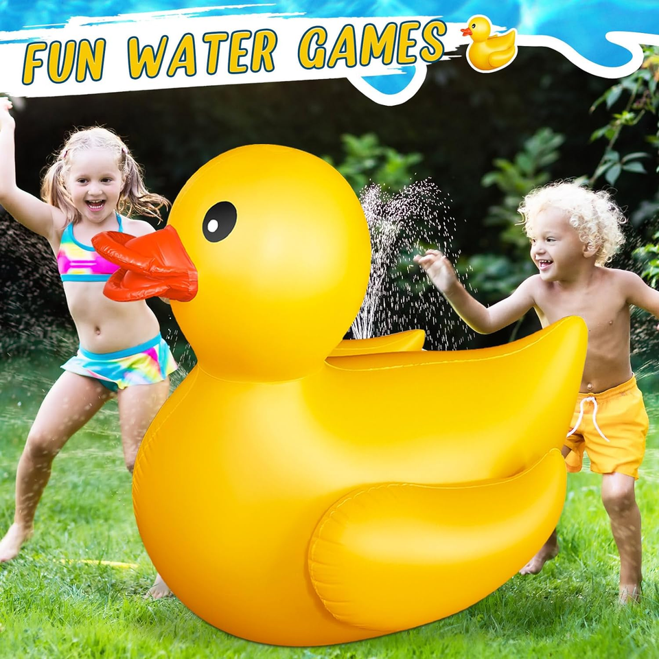 Giant 5ft Inflatable Duck Pool Float - Perfect for Summer Parties ...