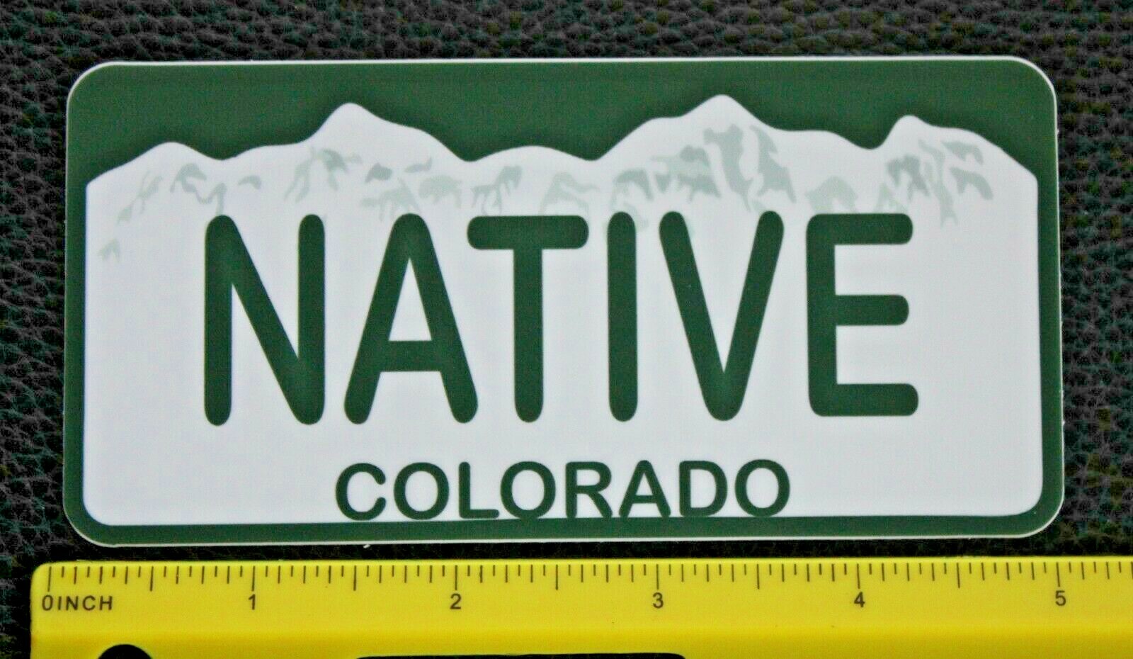 **Multiple Sizes** Colorado Native License Plate Vinyl Sticker laptop ...