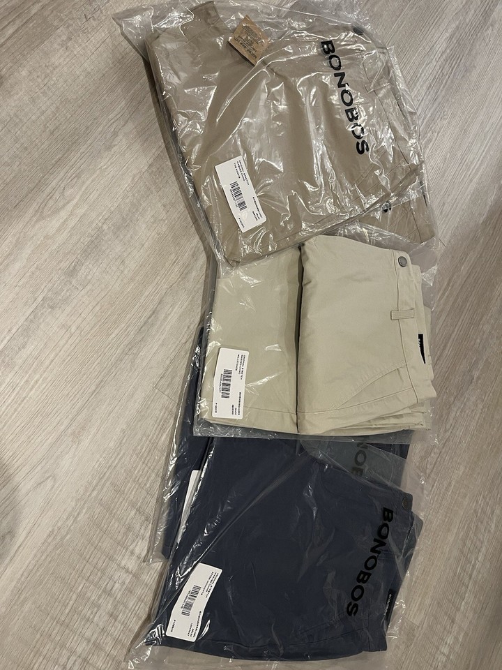 Bonobos Original Stretch Washed Chinos, Navy, 36x30 Slim Fit, Retail ...