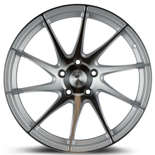 Aodhan AH09 18x8.5 +35 5x112 Silver Directional 18 Inch Wheels Rims Set ...