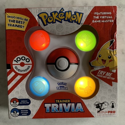 Pokemon Trainer Trivia Handheld Electronic Game New Talking Light-Up ...