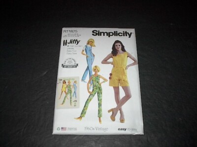 Simplicity Pattern 9792 Misses' Retro 60s Chic Jumpsuit in Two Lengths ...