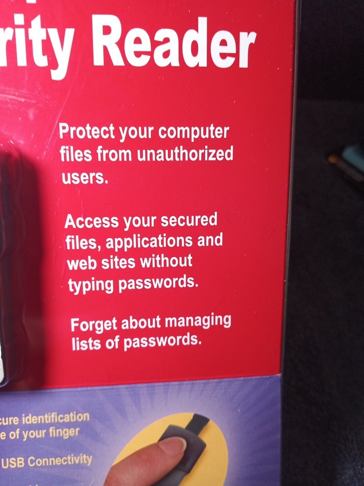 K-BYTE FINGERPRINT SECURITY READER USB with Instructions and Software CD | eBay