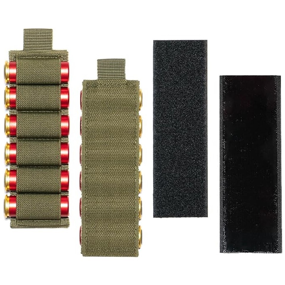 4Pcs 6 Rounds Shotgun Side Saddle Carrier 12/20 Gauge Shotgun Ammo ...