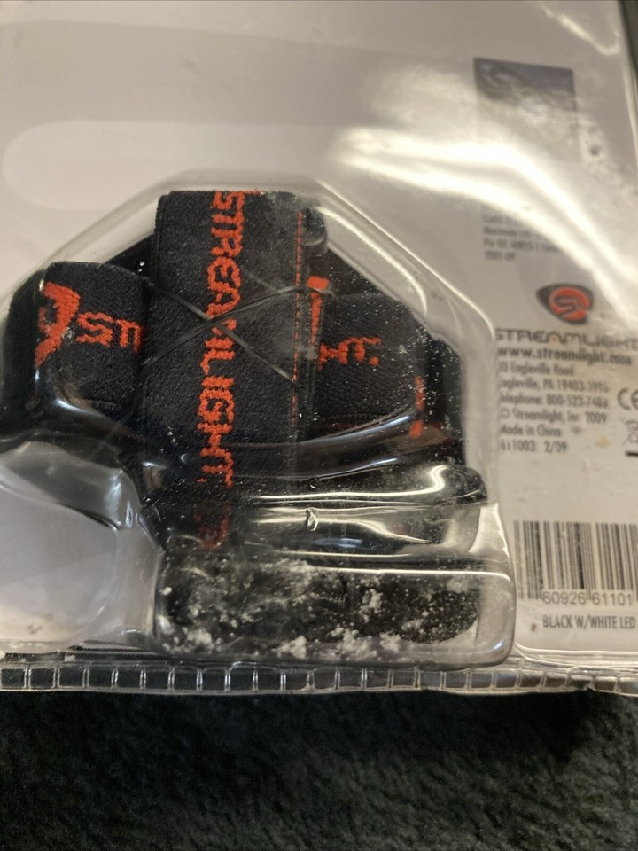 Streamlight 61101 Black Clipmate Clip On White LED Clip On Flashlight ...