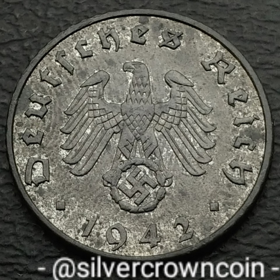 Germany 3d Reich 5 Reichspfennig 1942 F. KM#100. 5 Pfennig coin ...