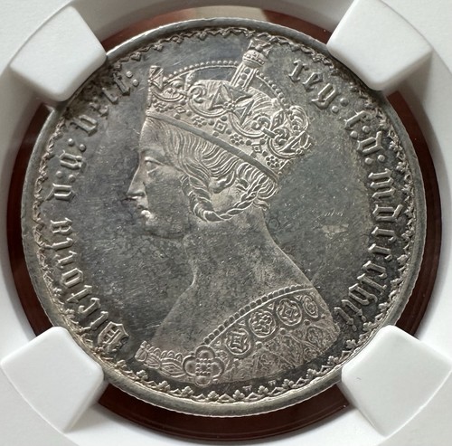 1857 Gothic Florin NGC MS62 - Victoria British Silver Coin*433 | eBay UK