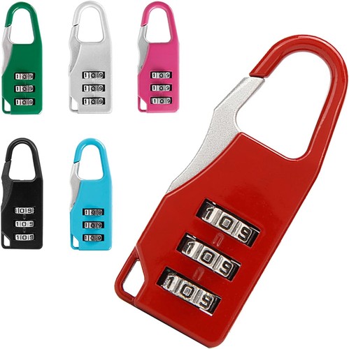 6 Pack 3 Digit Combination Padlock Codes Security Padlocks Heavy Duty ...