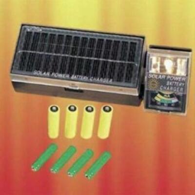 New SOLAR Battery Charger Does 4 AA or 4 AAA Batteries At Once! Free ...