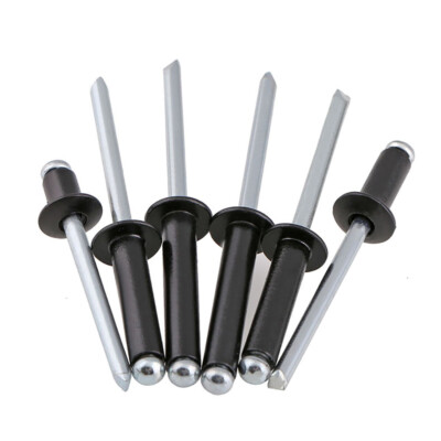M2.4 M3.2 M4 M5 Metric Dome Head Blind Rivets Black Pop Rivet ...
