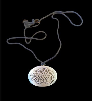 Vintage CACHET Dry Wax Perfume Holder Necklace Pendant,Silver Dragon w ...